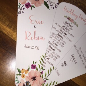 Shabby Chic Wedding Program Fans, Petal Fan Programs, Fan Programs, Spring Floral Wedding ...