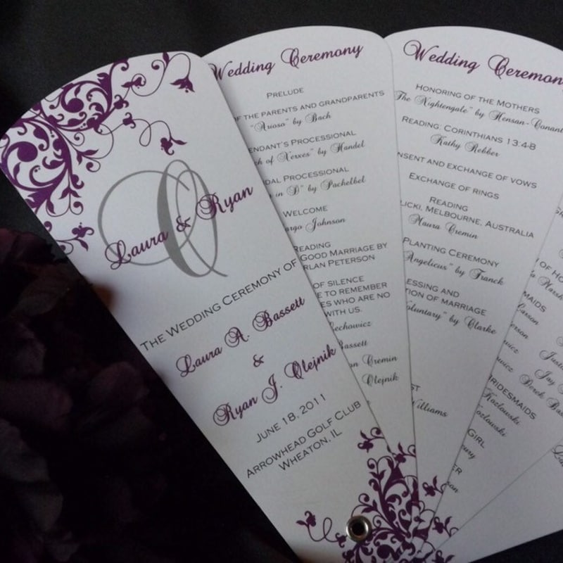 Wedding Fans Floral - Etsy