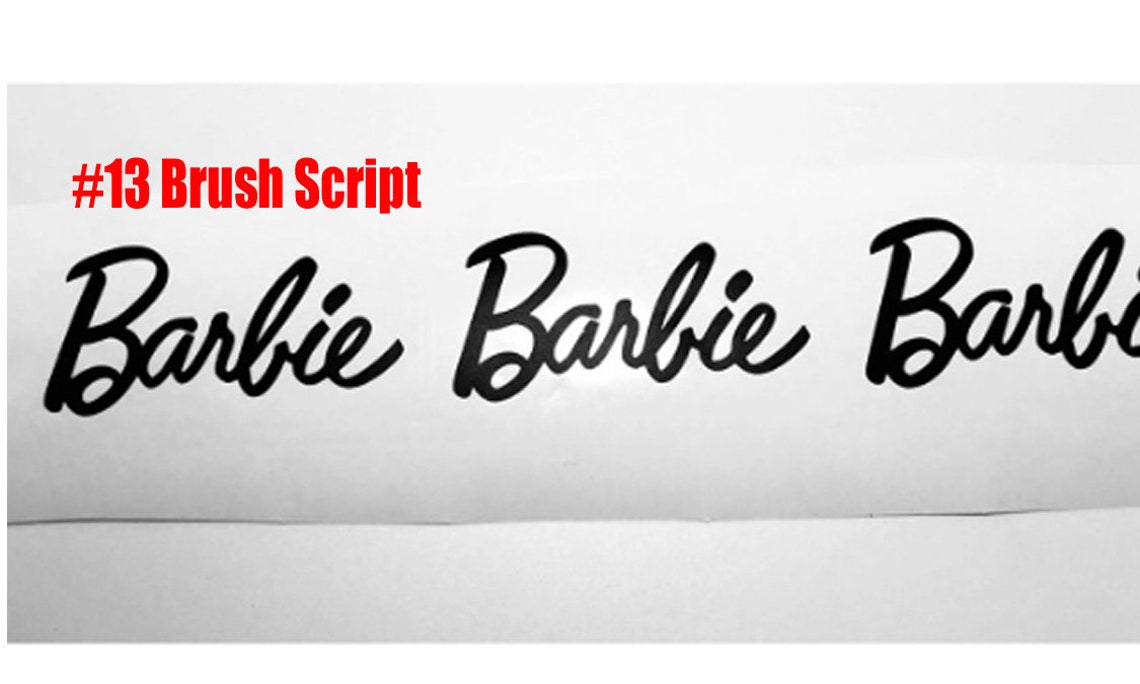 Custom your Name Script Vinyl Decal Stickers Font | Etsy