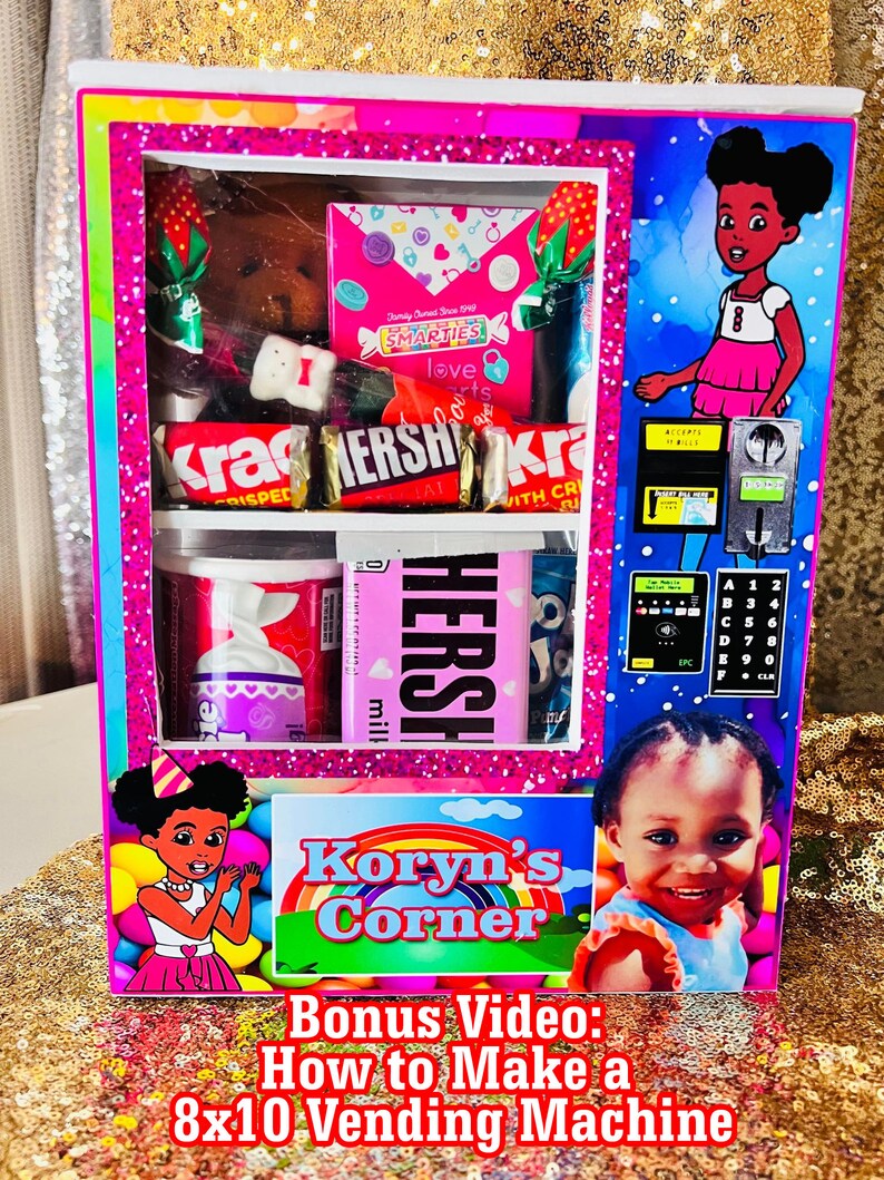 Vending Machine Easter Basket Template With Coin Slot – DIY Photoshop ...