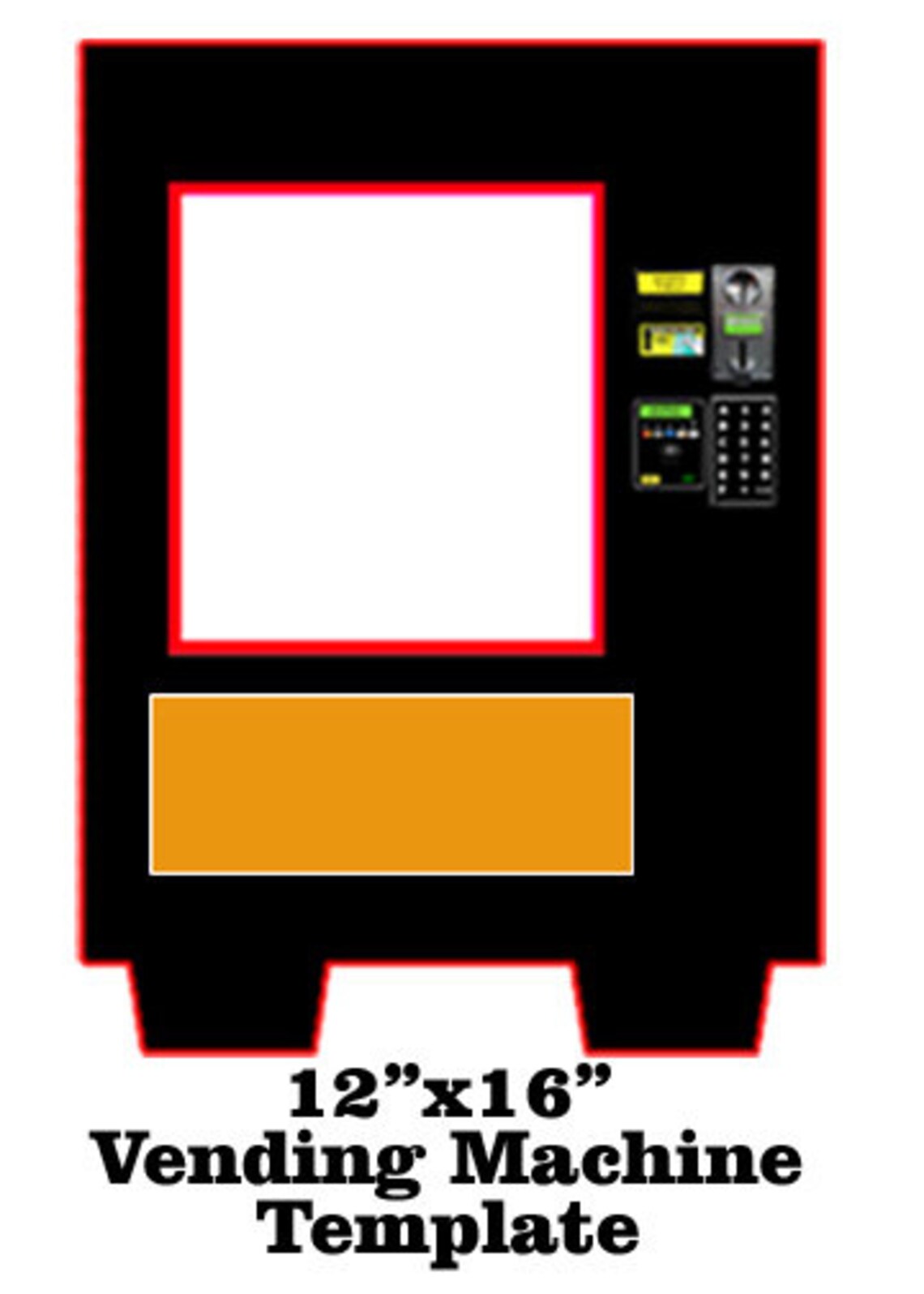 Vending Machine Easter Basket Template With Coin Slot – DIY Photoshop ...