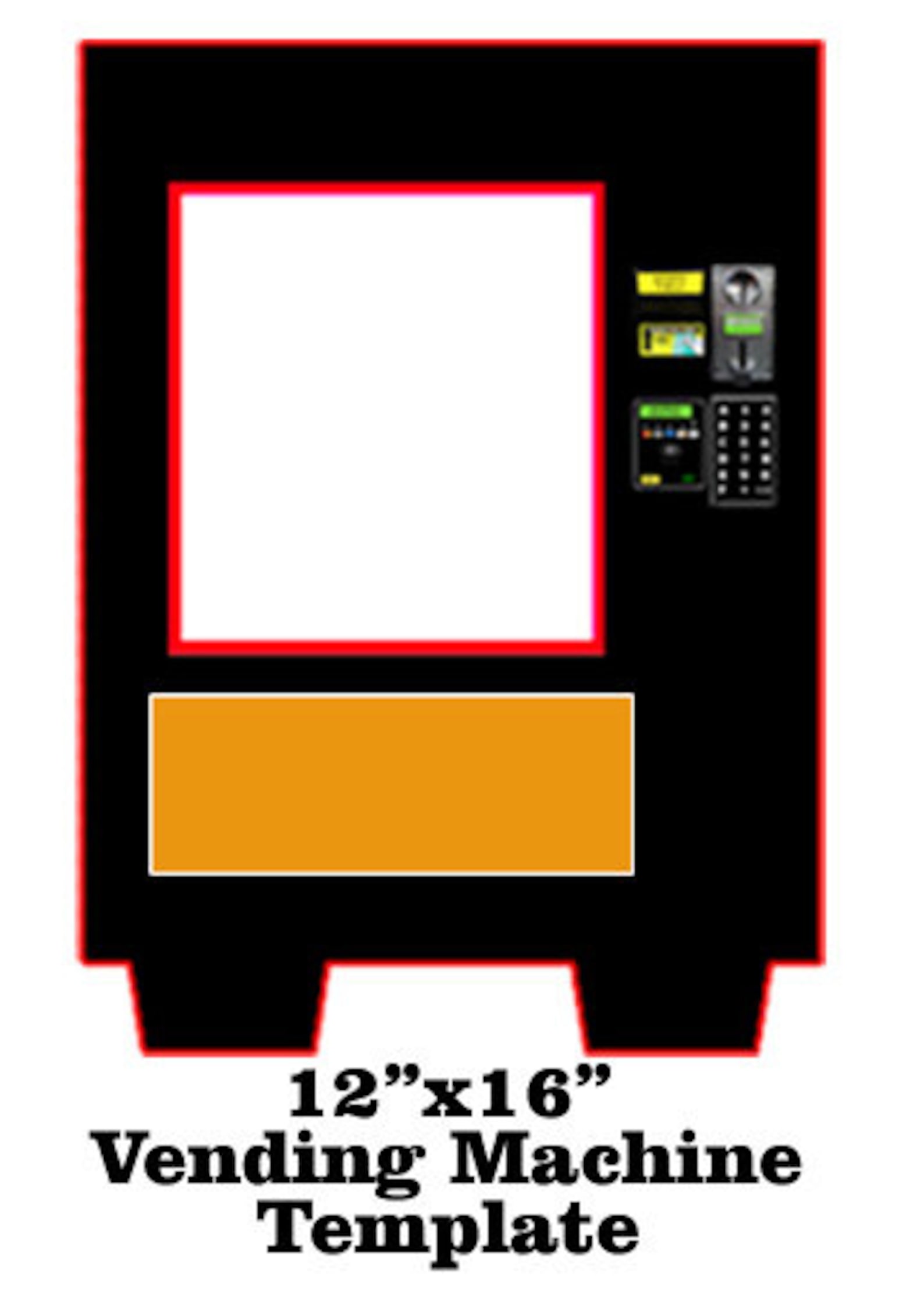 Vending Machine Easter Basket Template With Coin Slot – DIY Photoshop ...