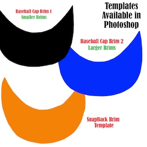 Video & Template for Baseball Cap Bill - Back Strap - PNG Instant ...