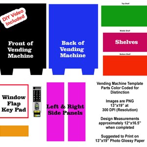 How to Make and Design Your Blank 12x16 and 8x10 Inch Vending Machine ...