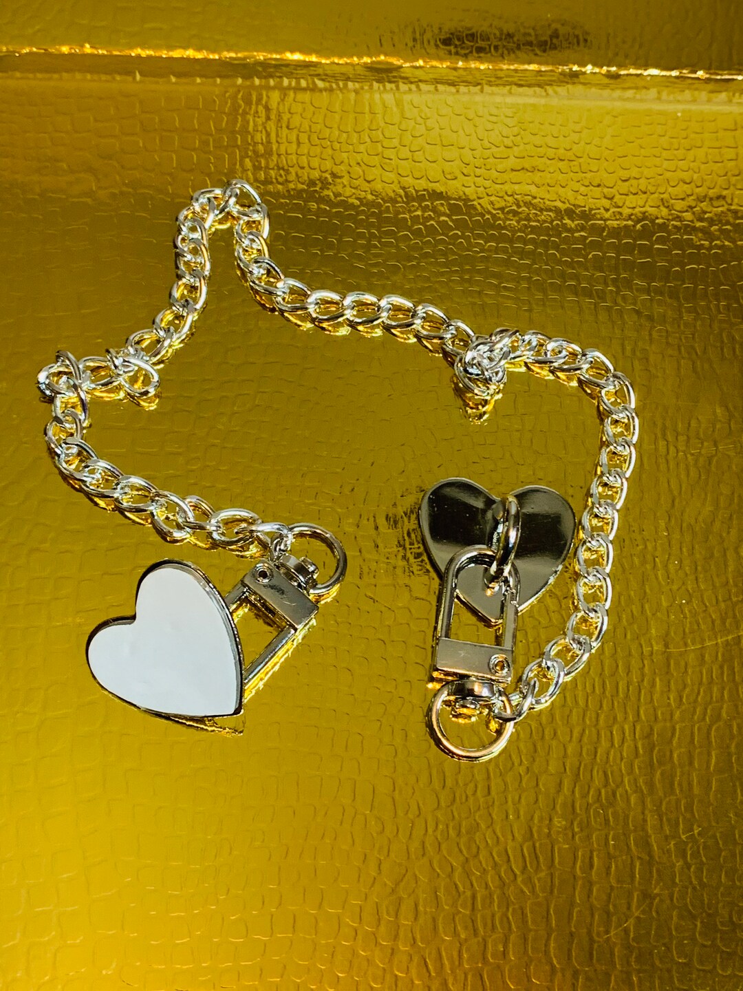 Aluminum Tumbler Chain - Heart or Round Shape, Self Adhesive Backing - Etsy