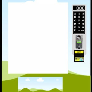 Vending Machine Template - 12x16" Editable in Canva & Photoshop ...