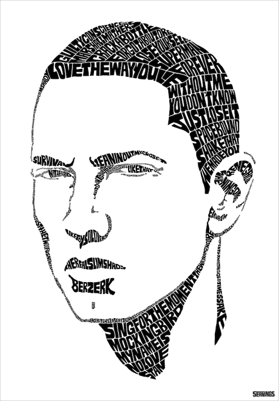 Eminem Line Drawing