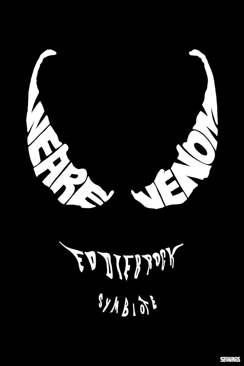 Venom Type Print - Etsy