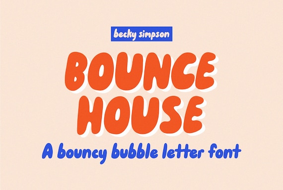 Bounce House Bubble Letter Font - Etsy