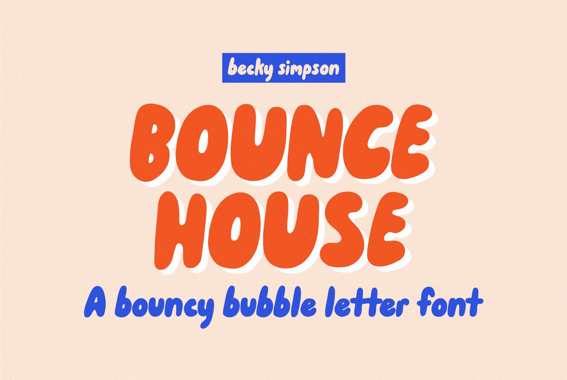 Bounce House Bubble Letter Font Etsy