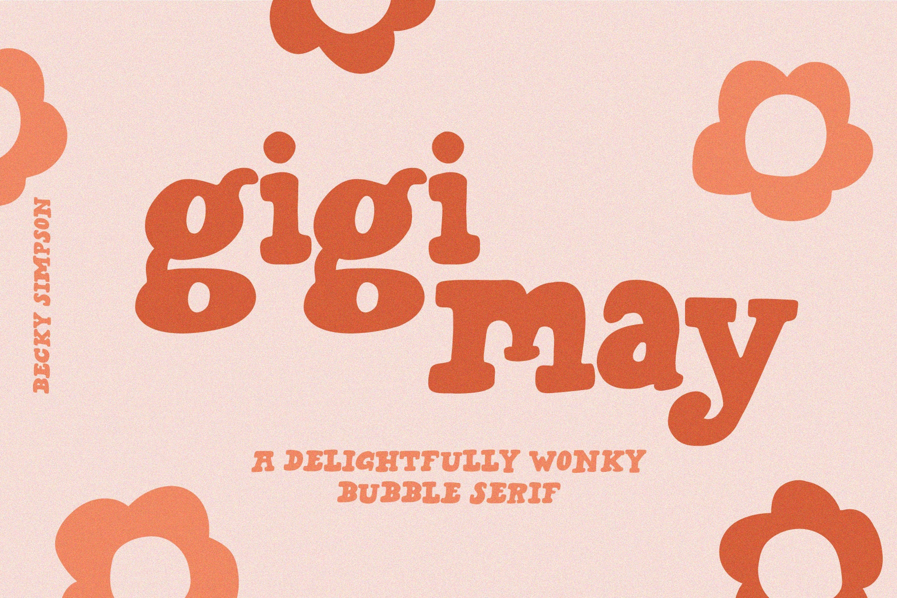 Gigi May Font | Kids Bubble Letter Serif | Hand Lettered Serif Font ...