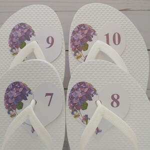 Size Tag for Flip Flops at Beach Wedding, Easy, No Knot Tying, Heart ...
