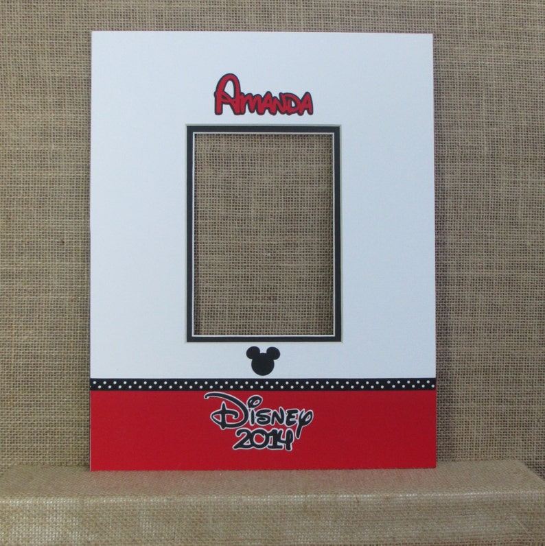 DISNEY Inspired AUTOGRAPH Photo Mat / Matte Double Beveled Cut - Etsy