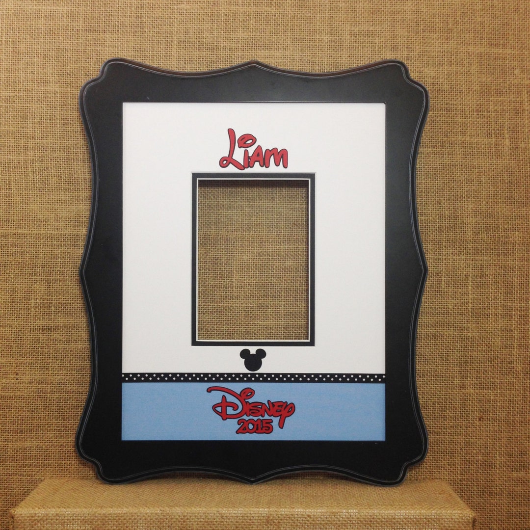 DISNEY Inspired AUTOGRAPH Photo Mat / Matte for 11"x14" Frame With 5"x7 ...