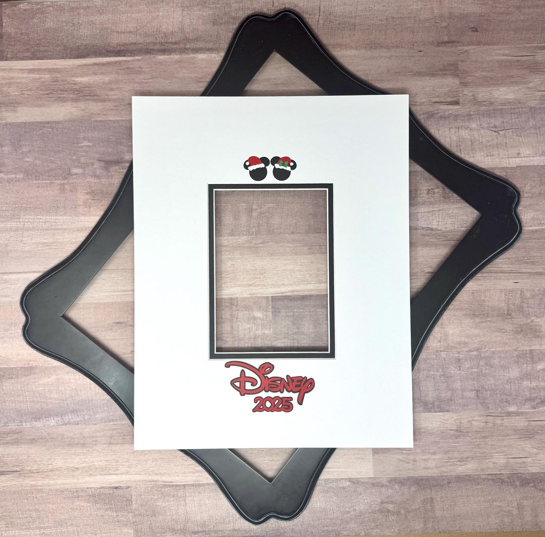 DISNEY Santa Inspired AUTOGRAPH Photo Mat Signature Matte for 11"x14 ...