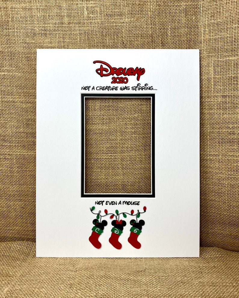 DISNEY Christmas AUTOGRAPH Photo Mat / Personalized Matte for | Etsy