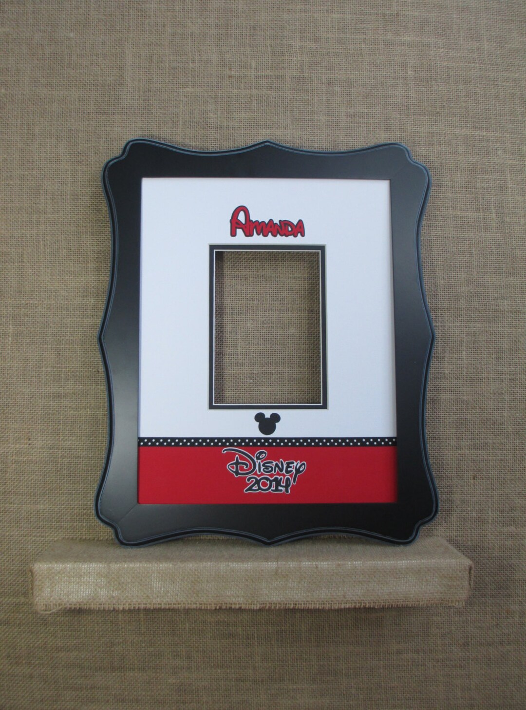 DISNEY Inspired AUTOGRAPH Photo Mat / Matte Double Beveled Cut for 11 ...