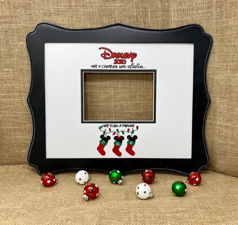 DISNEY Christmas AUTOGRAPH Photo Mat / Personalized Matte for - Etsy