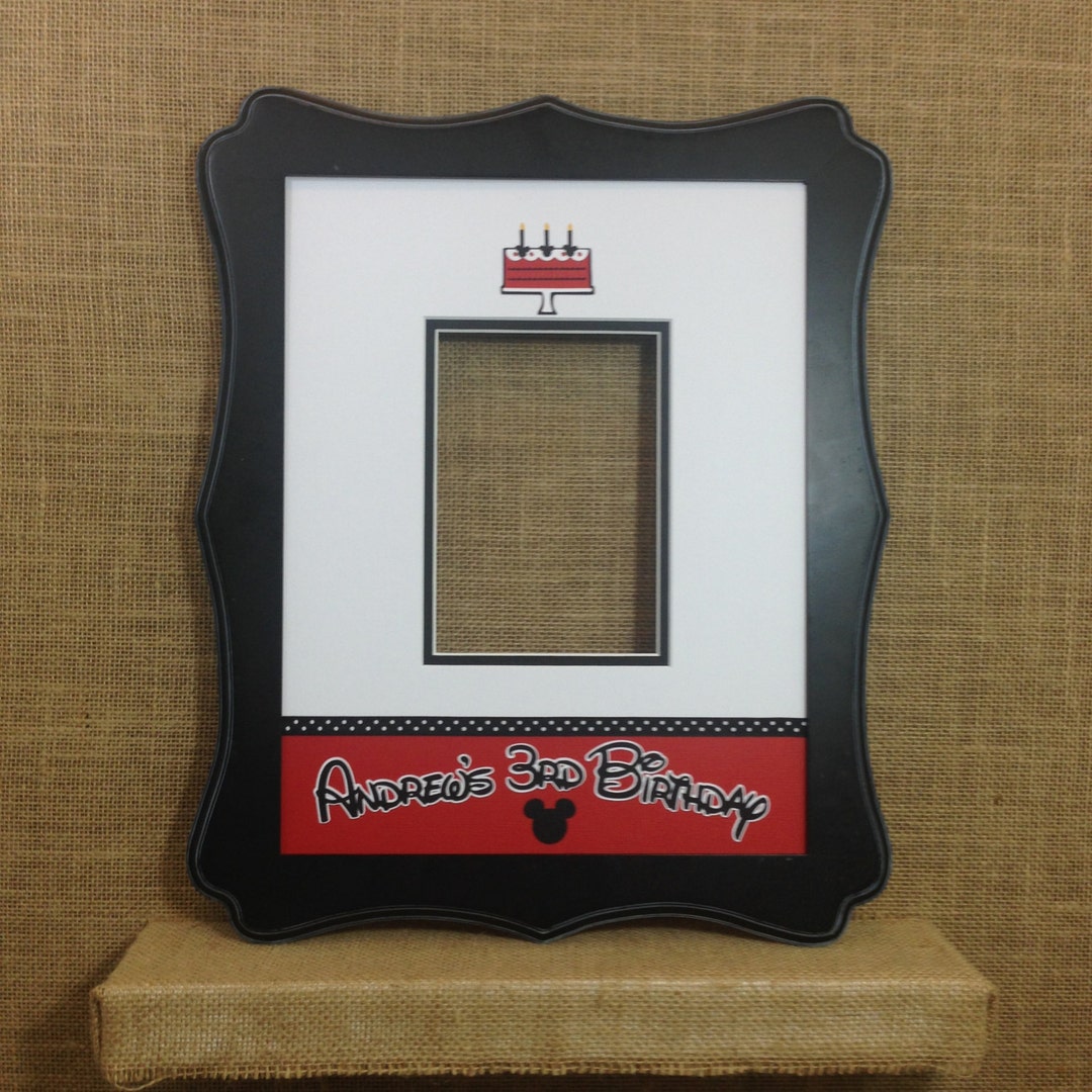 DISNEY Inspired Birthday AUTOGRAPH Photo Mat Signature Matte for 11x14 ...