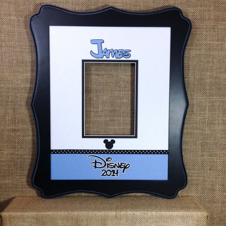 DISNEY Inspired AUTOGRAPH Photo Mat / Matte Double Beveled Cut for 11 ...