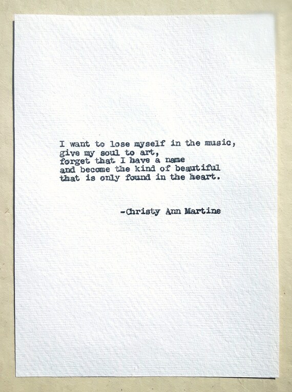 Art Quote Poem about Creativity Gift for Artist Music | Etsy