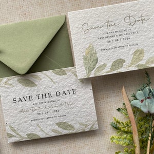 Save the Date Cards | Seeded Paper | Eco Friendly Stationery ...