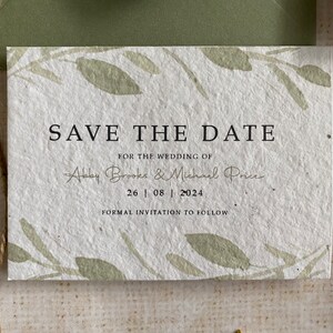 Save the Date Cards | Seeded Paper | Eco Friendly Stationery ...