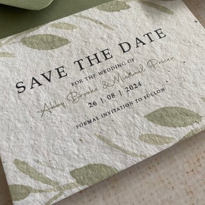 Save the Date Cards | Seeded Paper | Eco Friendly Stationery ...