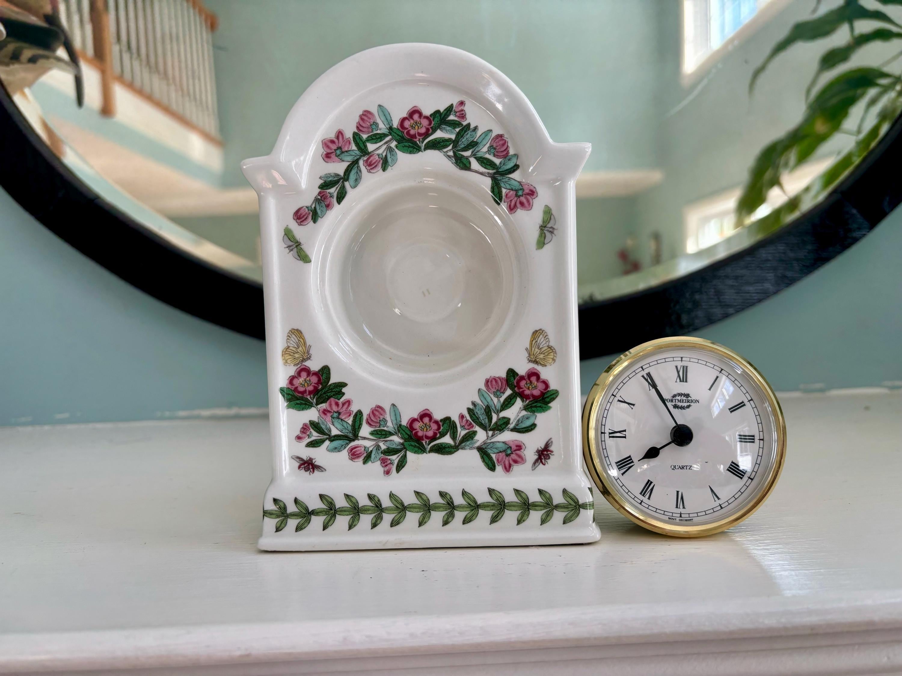 PORTMEIRION Vintage Porcelain Mantle Clock Made in England - Etsy