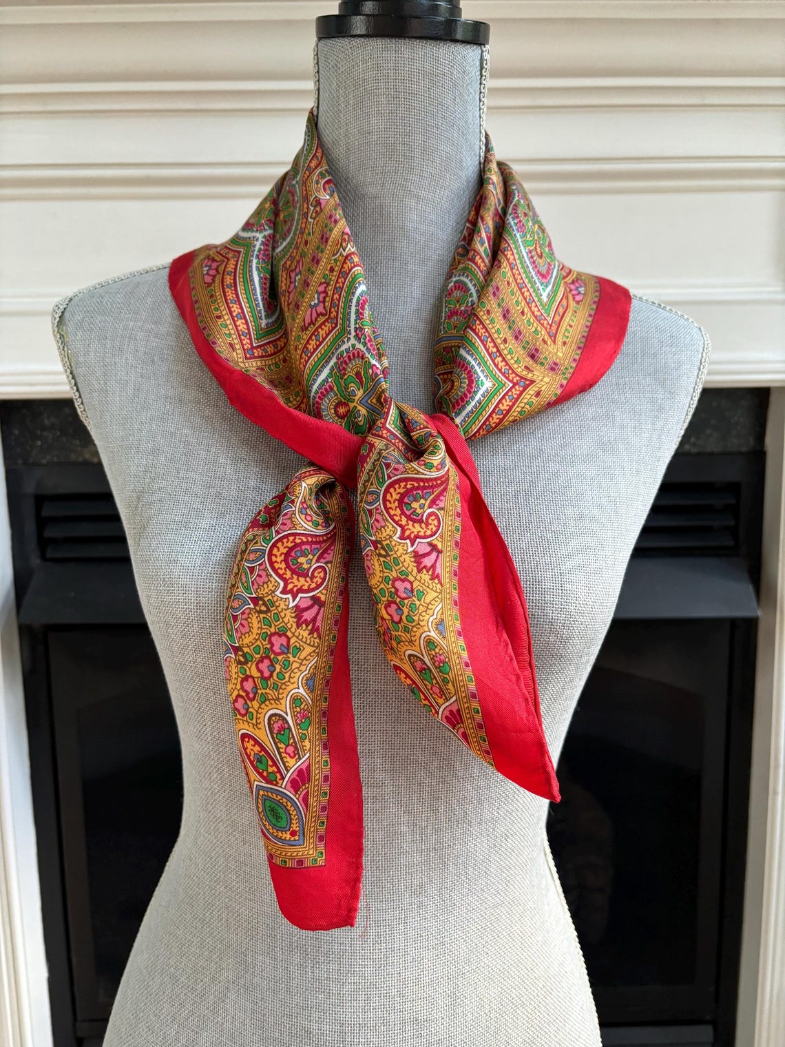 Vintage Designer Echo Silk Fashion Scarf - Etsy