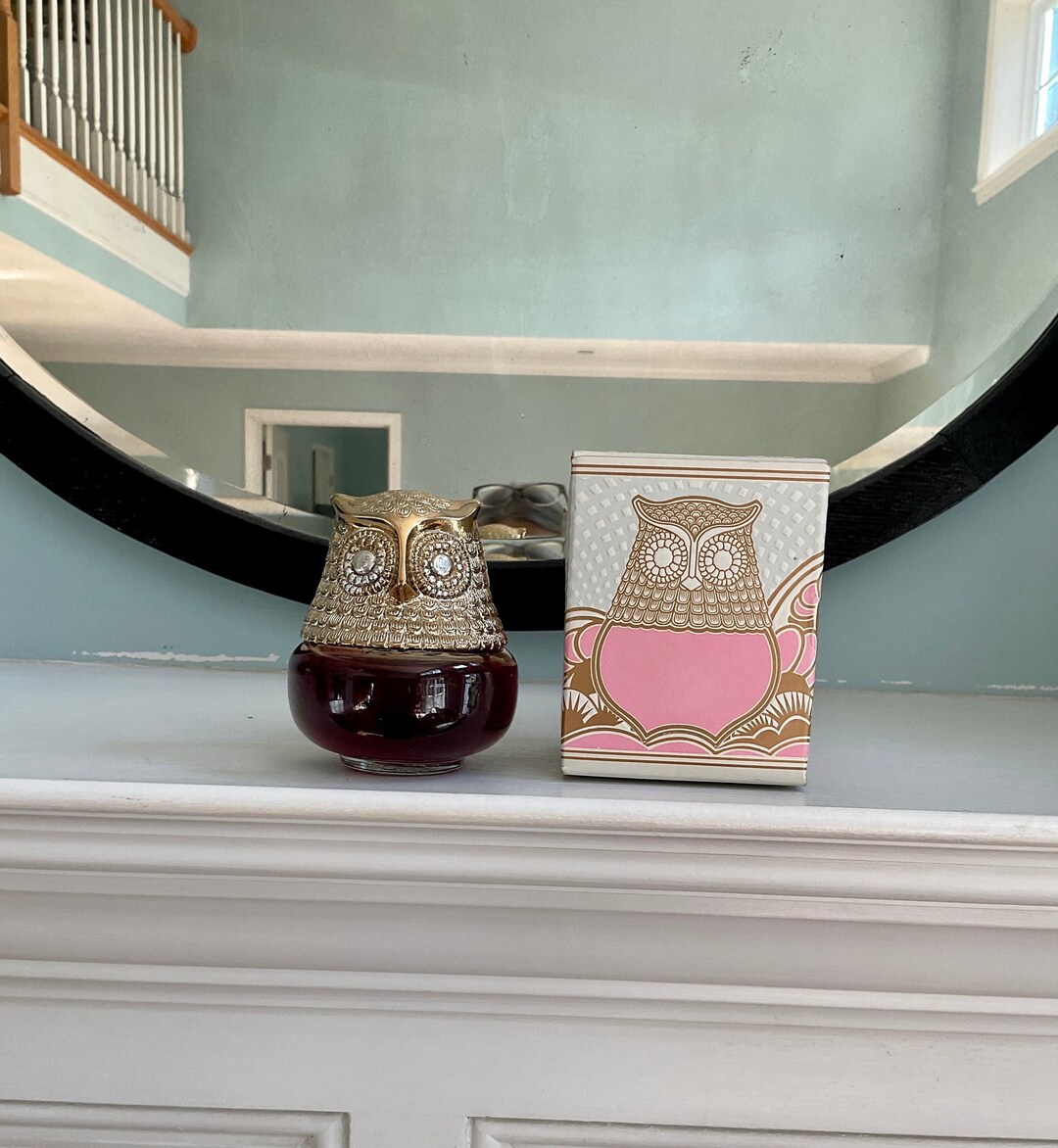 Vintage Avon Collectible Cologne Bottles/ Owl Fancy/ With Original Box ...