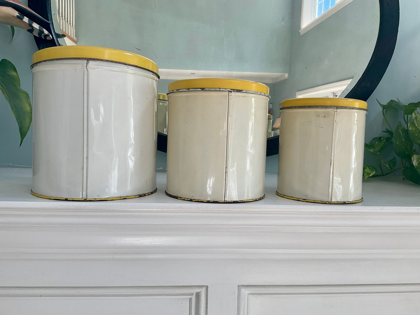Set of Three Vintage Canisters by Decoware/tulips - Etsy