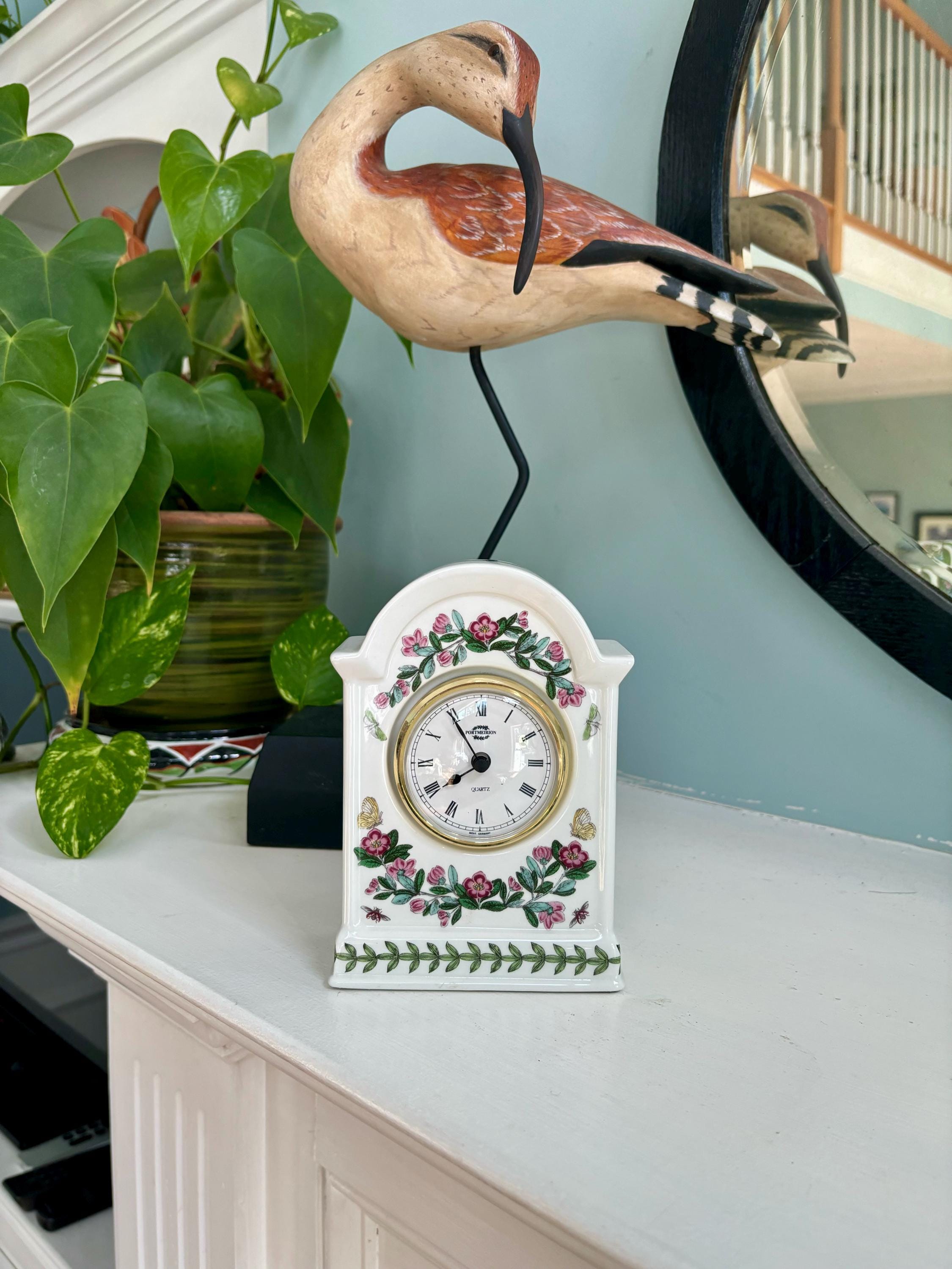 PORTMEIRION Vintage Porcelain Mantle Clock Made in England - Etsy