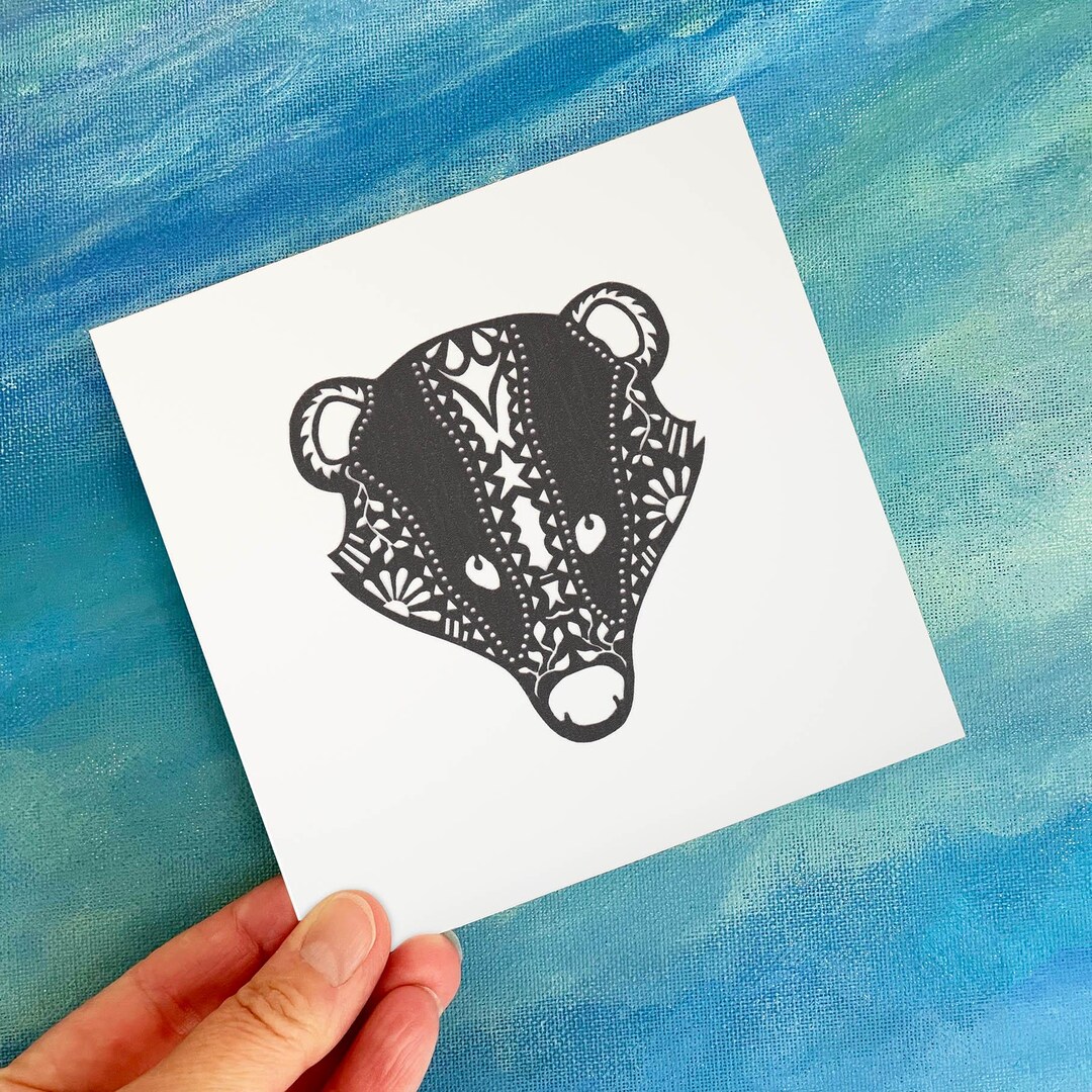 Card for Fan of Badgers, Love a Badger, Birthday Card for Badger Lover ...