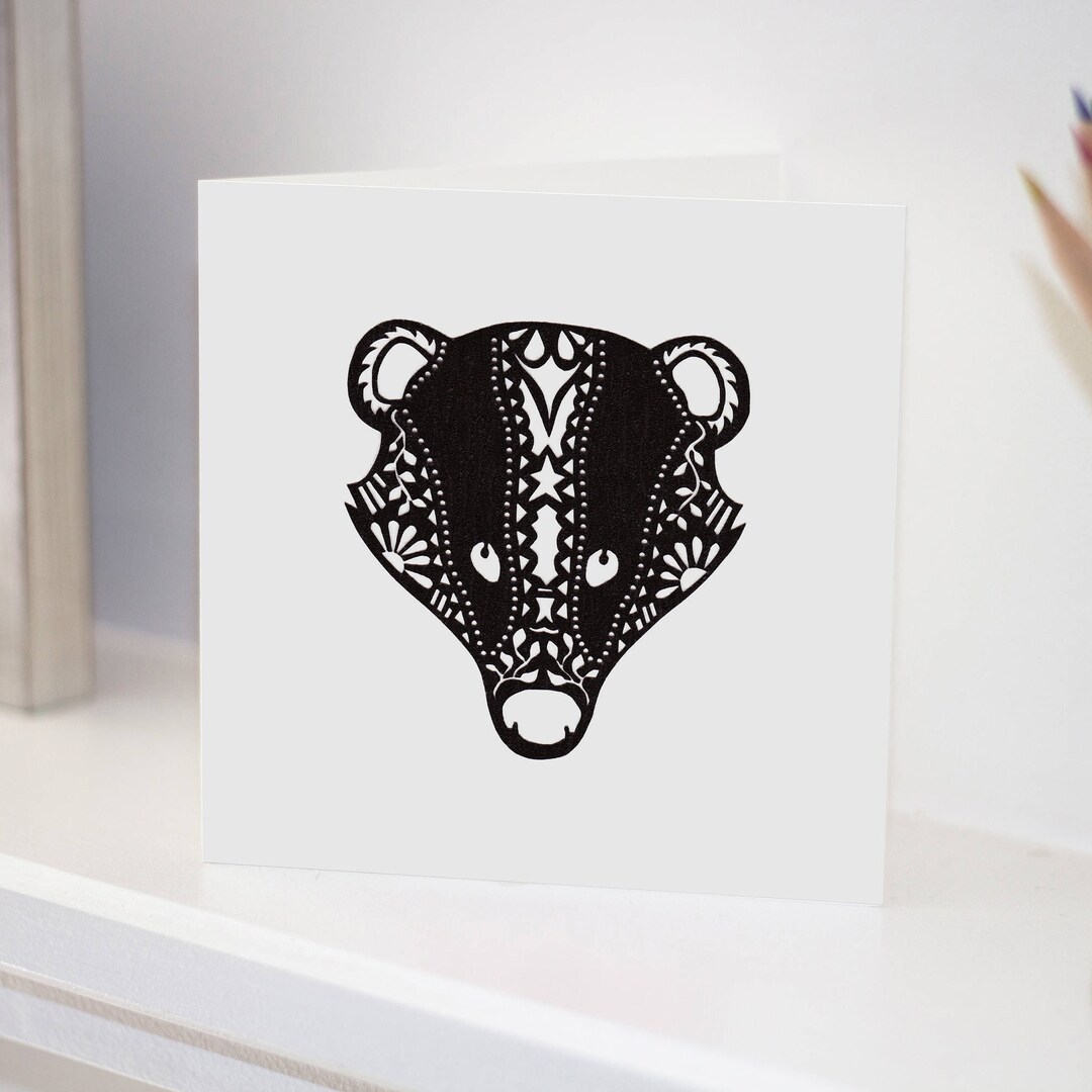 Card for Fan of Badgers Love a Badger Birthday Card for Badger Lover of ...