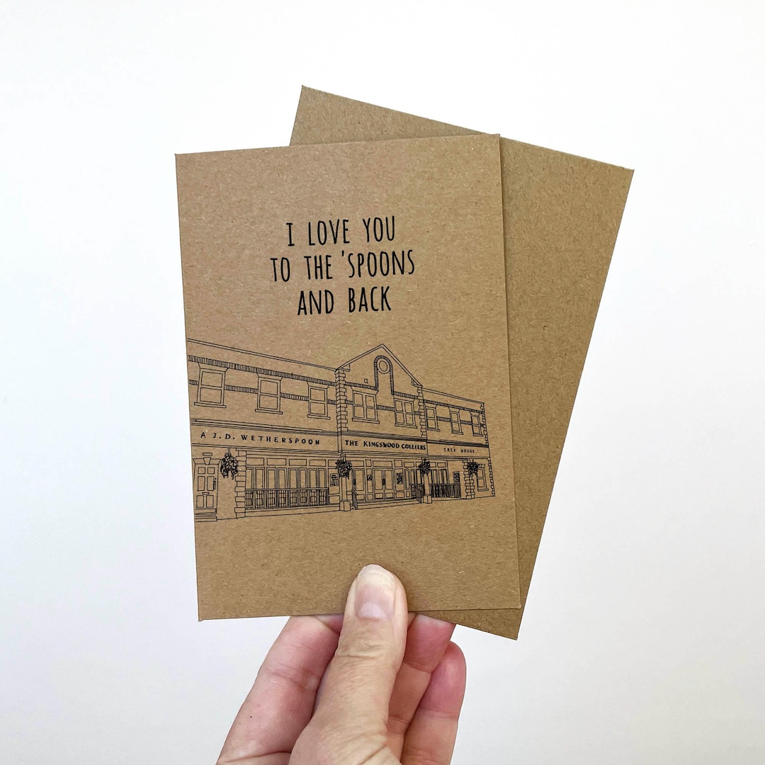 Wetherspoons Pub Fan Card 'love You to the 'spoons' - Edinburgh ...
