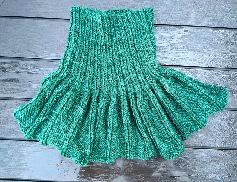 Knitting Pattern Cowl Flared Turtleneck Cowl DIGITAL PATTERN PDF Cowl Neck Wrap Warm Turtleneck ...