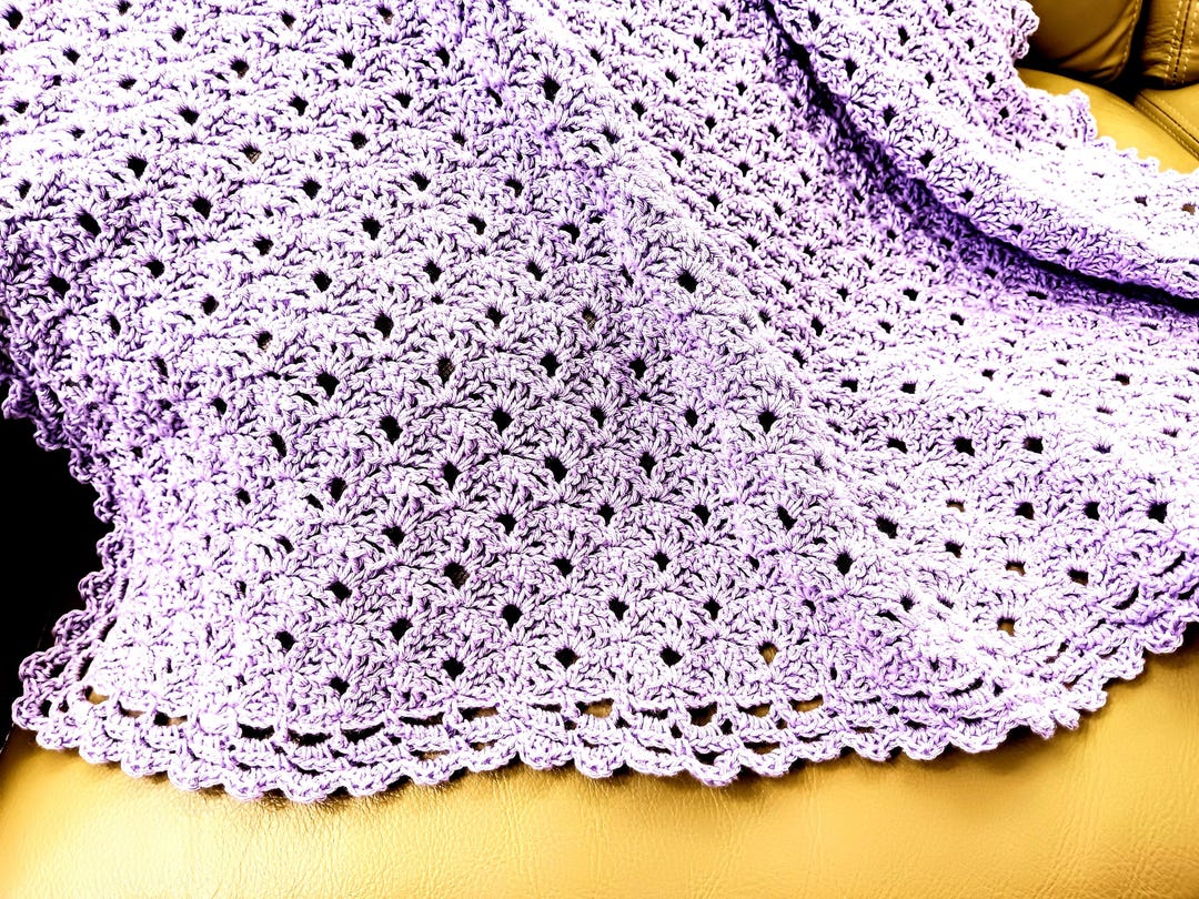 Cornflowers & Ivy Baby Blanket Pattern - Crochet Pattern - Lace Crochet ...