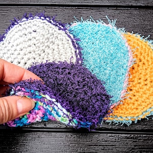 Scrubby Pattern - Crochet Dishcloth - Washcloth - Double-sided Scrubbie ...