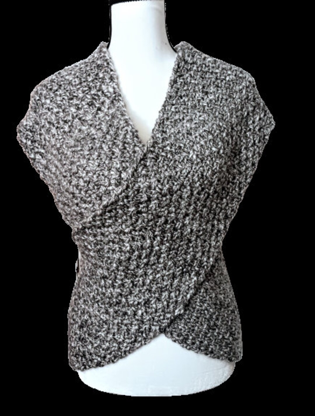 Cross-body Moss Wrap - Sweater - Wrap - Knit Wrap - Knit Cross-body ...