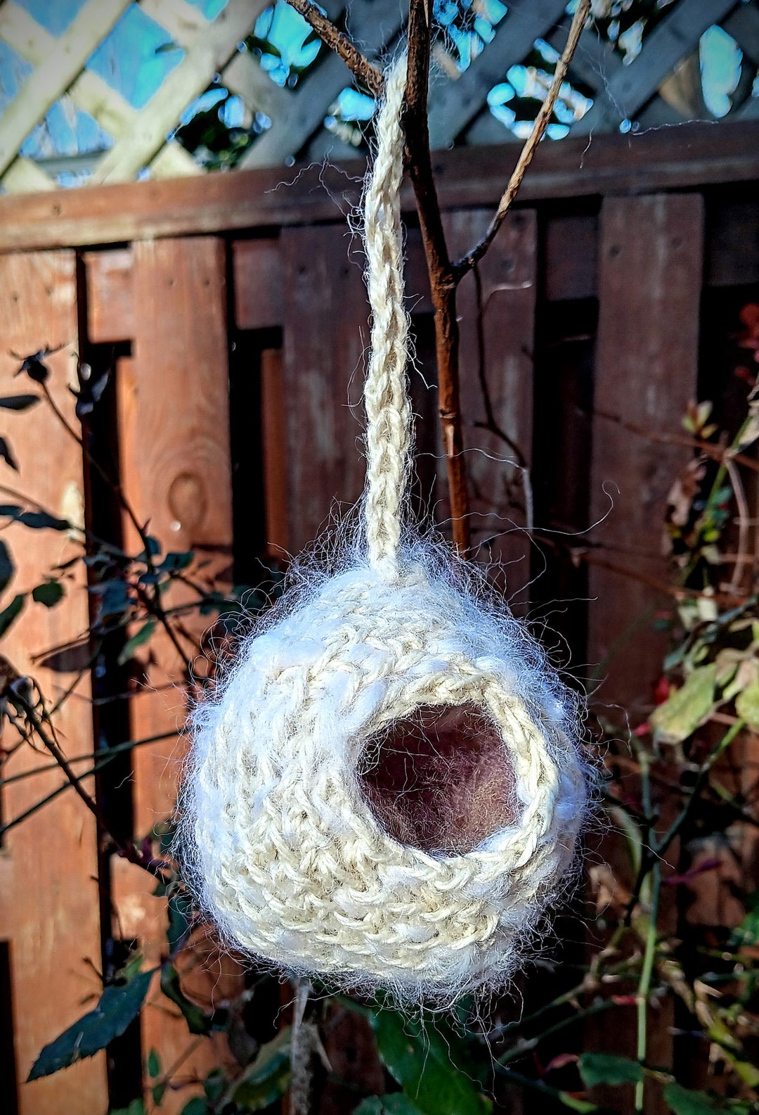 Hummingbird House Pattern to Crochet - Crochet Bird House - Hanging ...