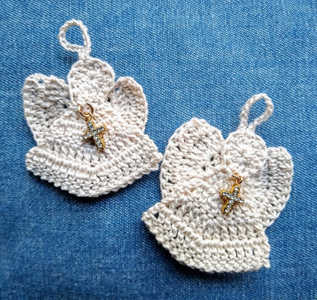 Crochet Pattern Mini Angel Christmas Ornament -- Crochet Angel -- Tiny ...