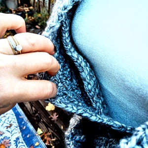 Cross-body Moss Wrap - Sweater - Wrap - Knit Wrap - Knit Cross-body ...