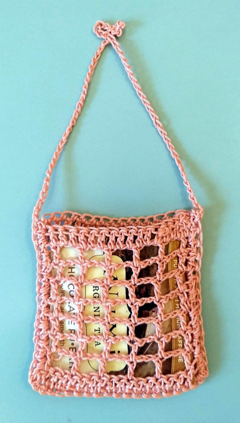 Crochet Pattern Bag Filet Crochet Teabag Bag DIGITAL PATTERN PDF - Etsy