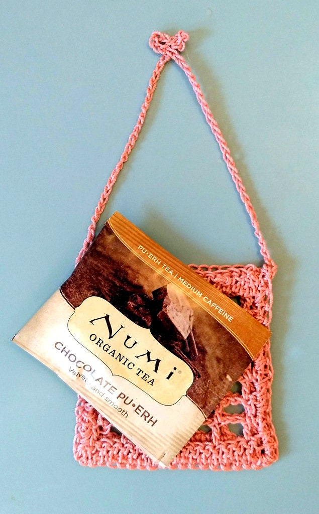 Crochet Pattern Bag Filet Crochet Teabag Bag DIGITAL PATTERN PDF - Etsy