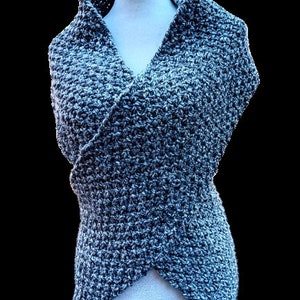 Cross-body Moss Wrap - Sweater - Wrap - Knit Wrap - Knit Cross-body ...