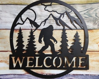 Big Foot Welcome Sign - Etsy