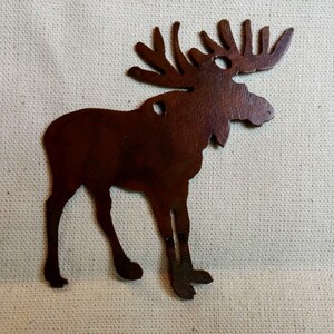 Steel Moose Ornament - Etsy