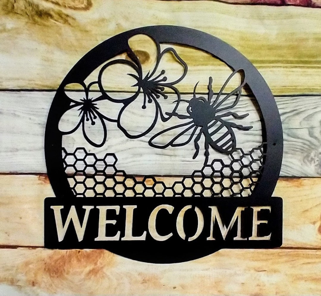 Bee Welcome Sign - Etsy