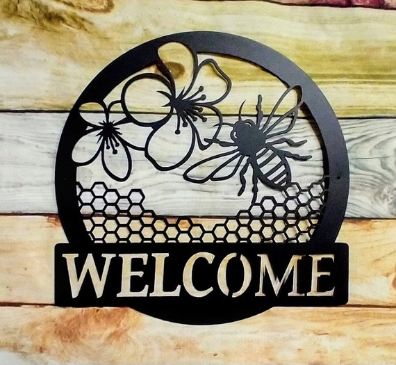 Bee Welcome Sign - Etsy